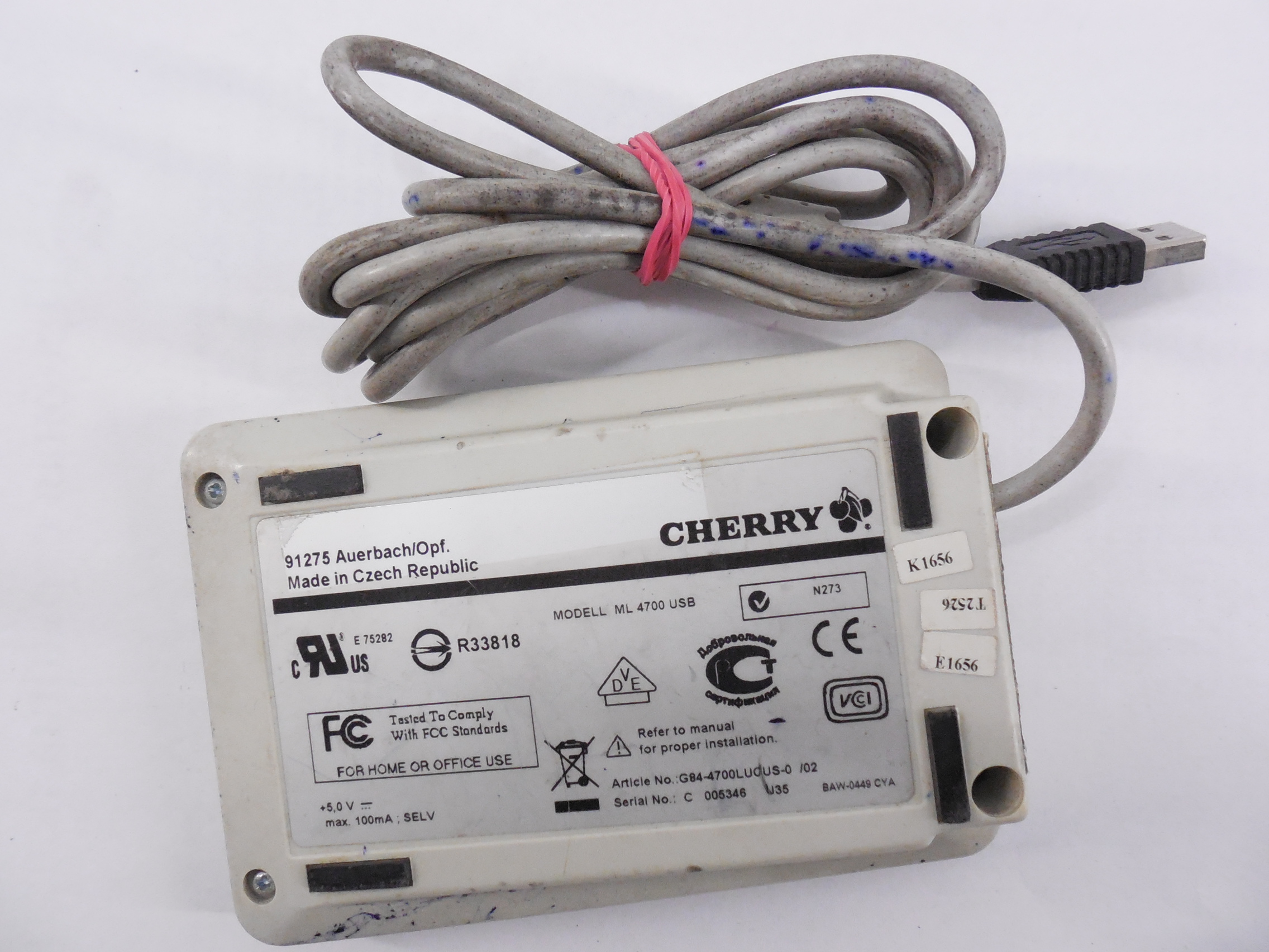 Цифровая клавиатура Cherry ML 4700 USB (Белая)