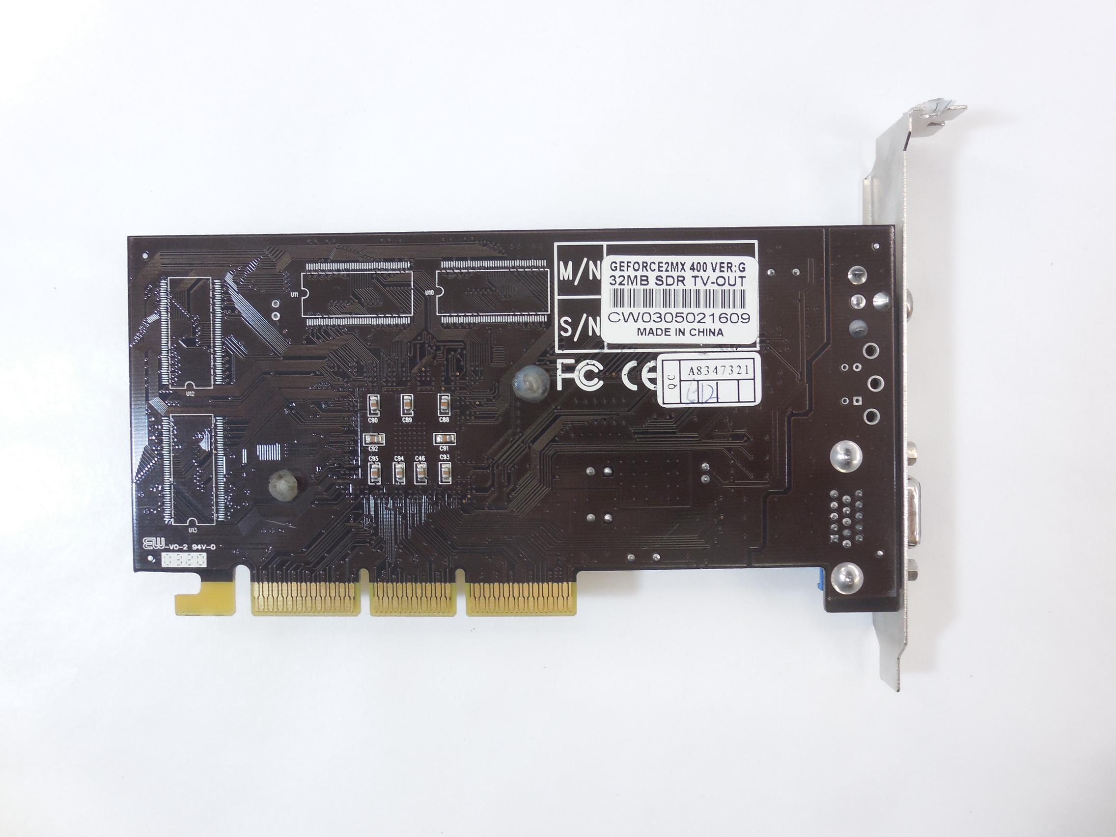 Видеокарта AGP GeForce 2 MX400 32Mb