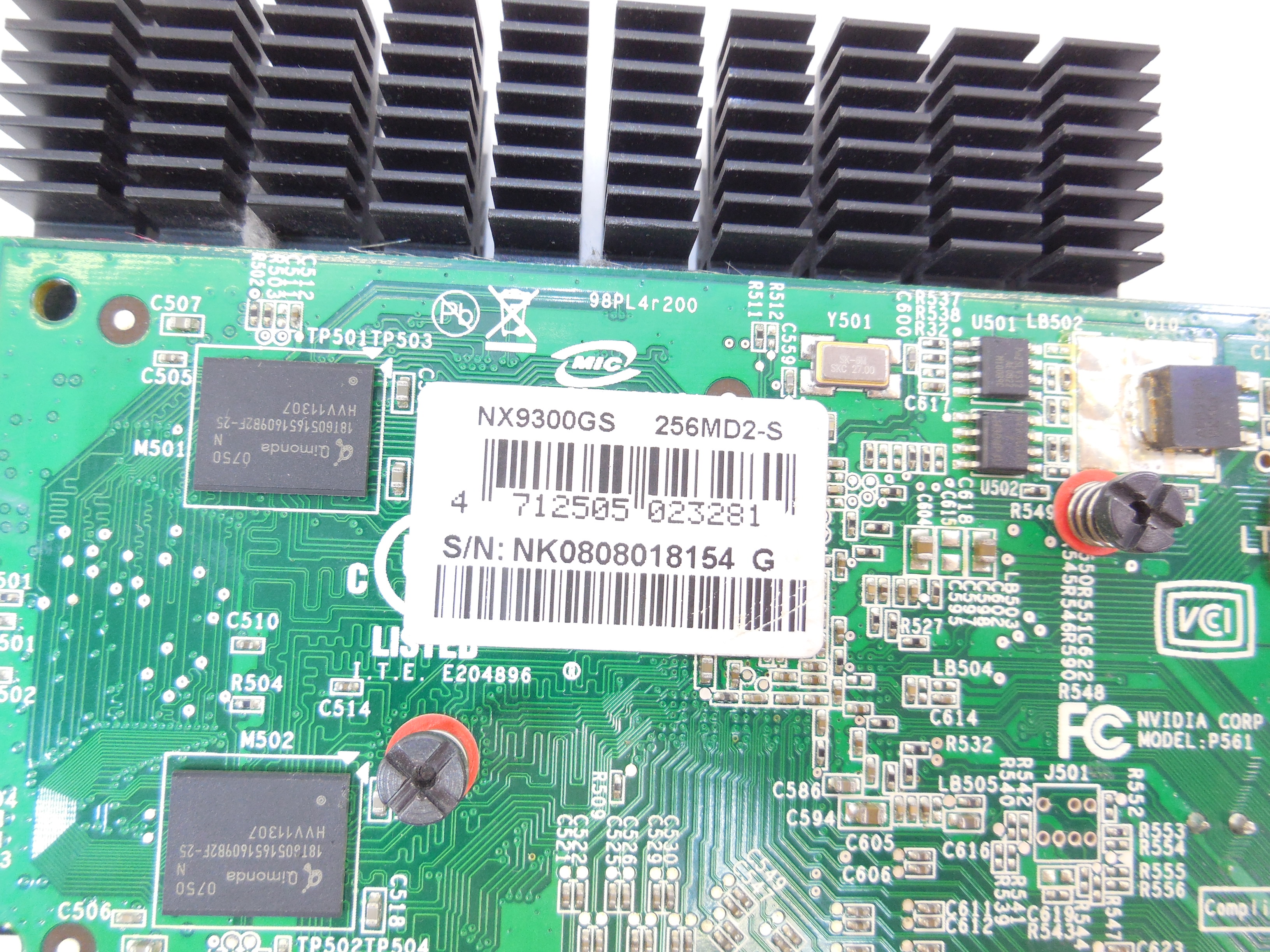 Видеокарта PCI-E nVIDIA GeForce 9300 GS 256Mb