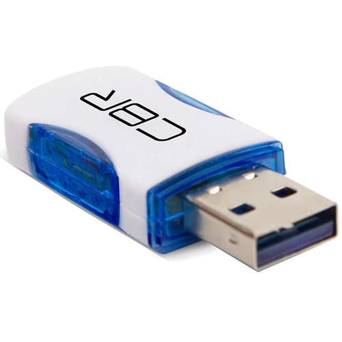 USB Картридер Blue TF-microSD, SD-MMC, MS, M2