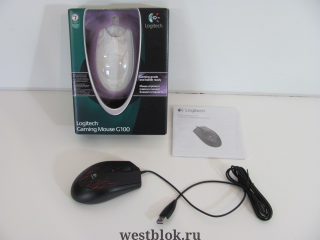 Мышь игровая Logitech Gaming Mouse G100 Red USB